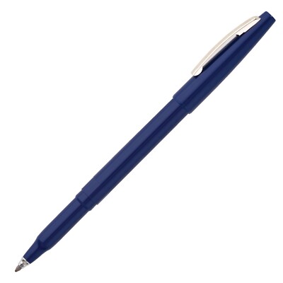 R100-C Pentel Rolling Writer Rollerball Pen, 0.8mm Tip, Blue Ink, Pack ...