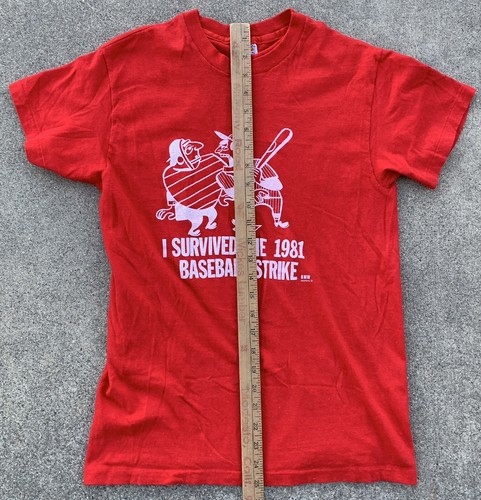 Vintage I Survived The 1981 Baseball Strike T Shirt Single Stitch Hanes ...