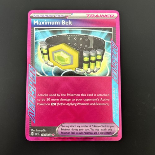 Pokemon MAXIMUM BELT 154/162 - Temporal Forces - ACE SPEC HOLO - MINT ...