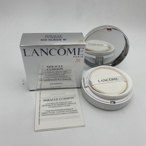 LANCOME MIRACLE CUSHION LIQUID COMPACT 500 SUEDE W 0.5 OZ IN BOXED ...
