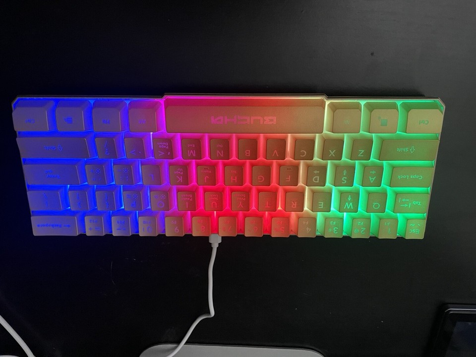 *UBER RARE* Bugha Limited Edition gold RGB Gaming 60% Keyboard | eBay