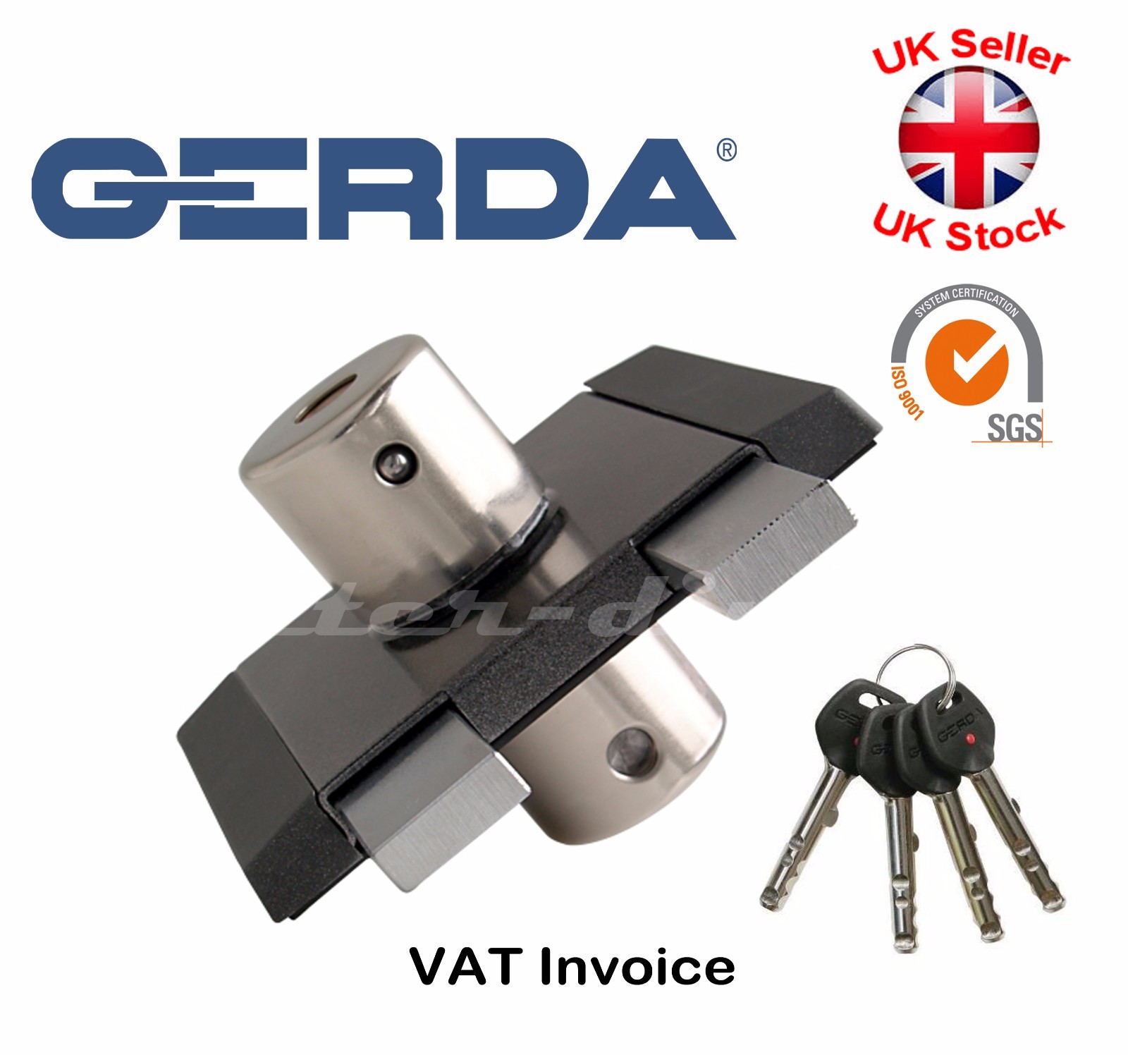 Gerda High Quality Surface Mounted Door Lock Deadlock Warehouse Office ...