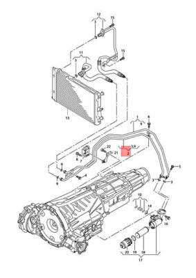 Genuine AUDI A4 allroad quattro Avant S4 Oil Pressure Line 8K0317818EF ...