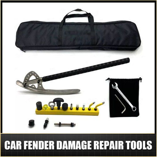 Car Fender Damage Repair Tools Auto Dent Removal Kit Angle Adjustable ...
