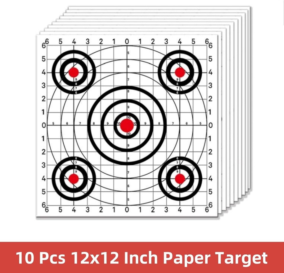 Adjustable Shooting Target Stand with 10pcs Papers for A-Target | eBay
