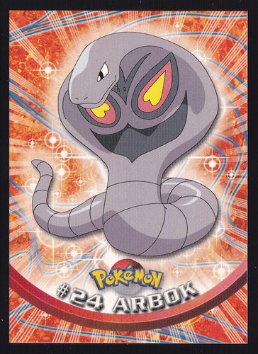 Arbok # 24 - Red Logo - 1999 Topps Series 1 Pokemon Card | eBay