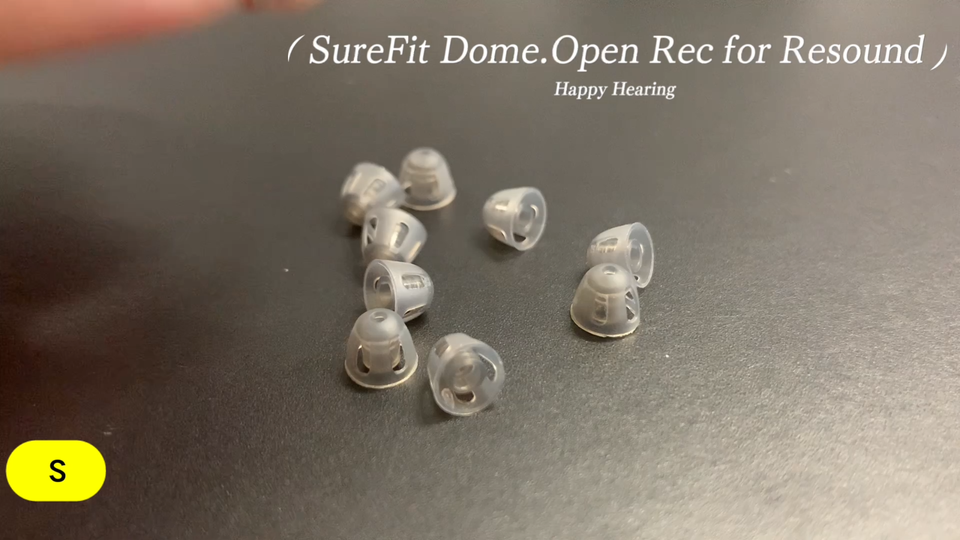 Hearing Aids Domes 10 Pieces SureFit Open Dome M 8 mm for GN Resound HA ...