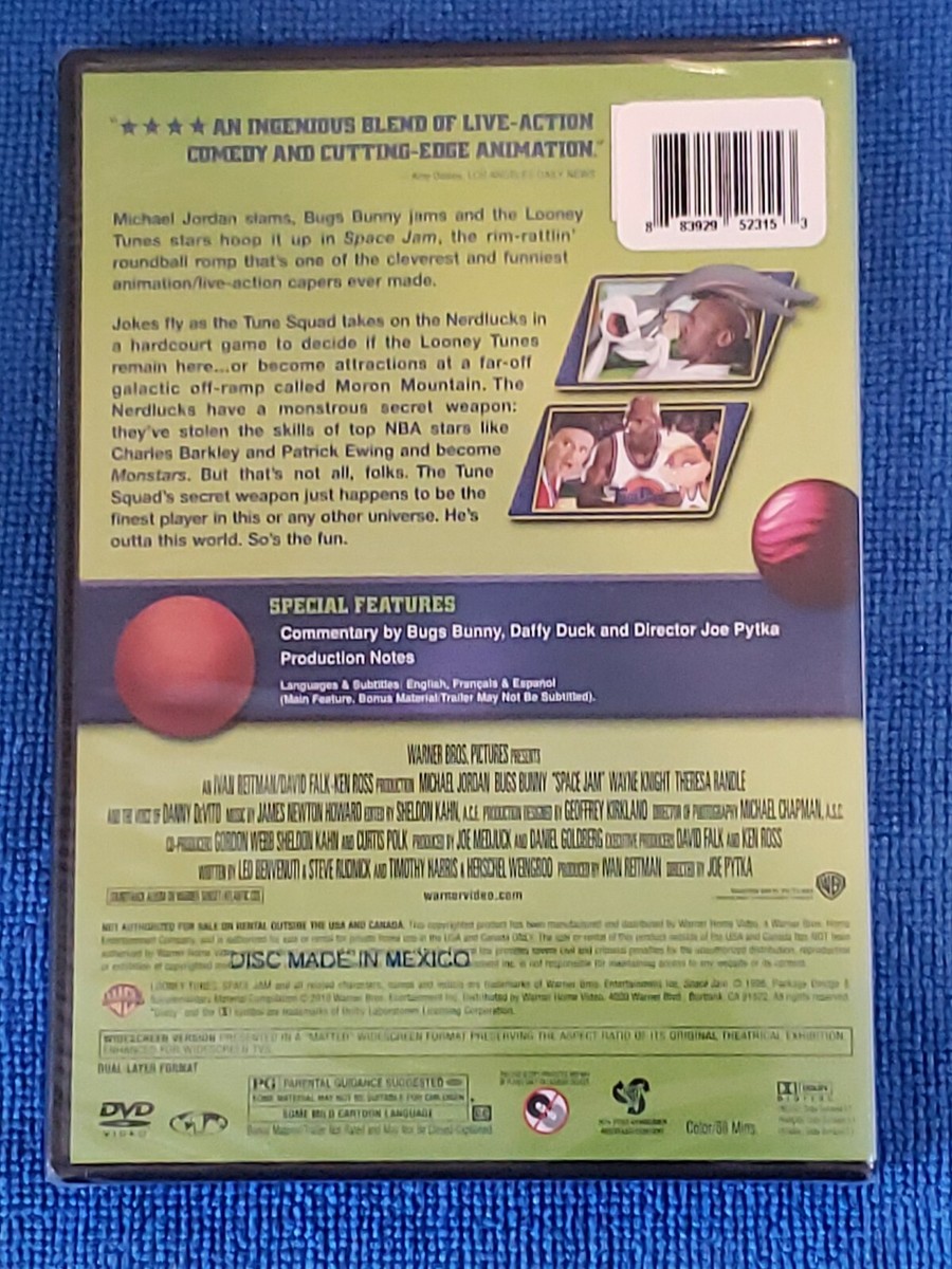 Space Jam 1996 Dvd Michael Jordan Wayne Knight Theresa Randle Ebay