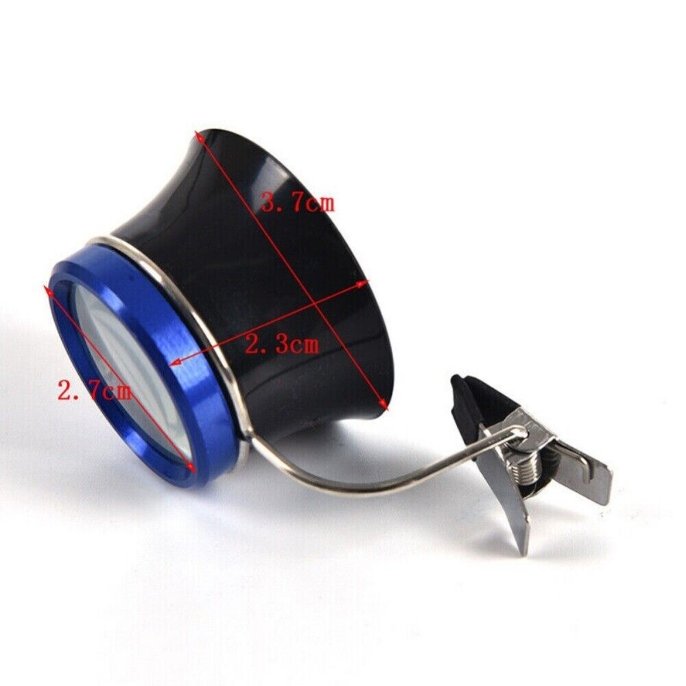Clip-On Eye Loupe Eyeglass Magnifier Magnifying Lens Watchmakers Repair ...