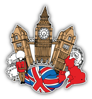 United Kingdom World Flag London Bridge Car Bumper Sticker Decal | eBay