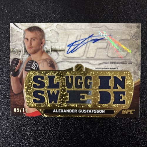 2014 Topps UFC Knockout Triple Threads Alexander Gustafsson Relic Auto ...