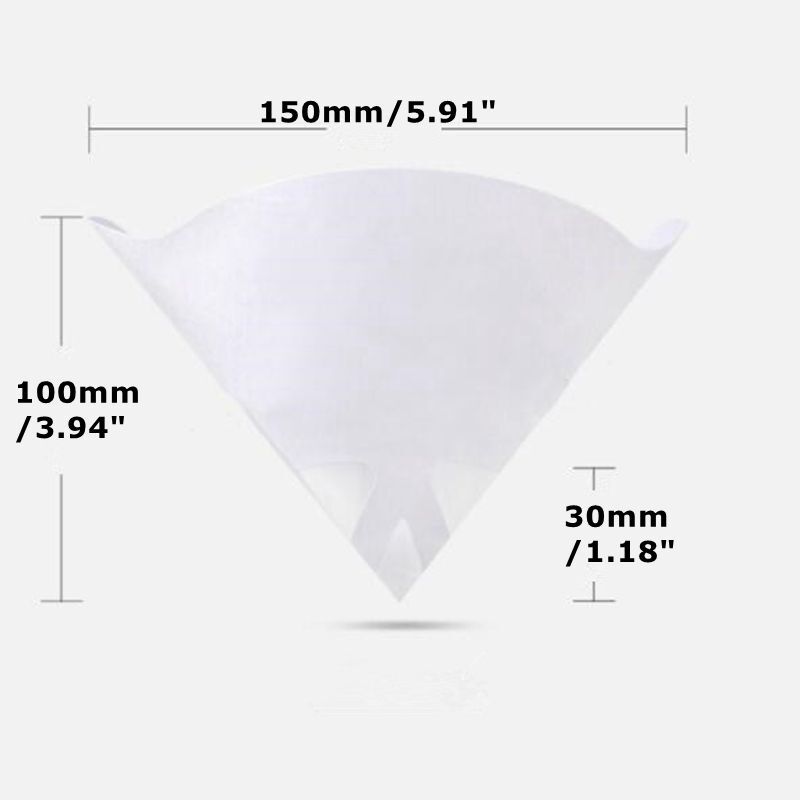 100 Mesh 230Pcs Fine Car Nylon Conical Paper Paint Strainer Filter ...