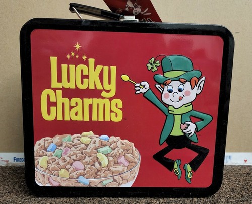 Loungefly “TRIX /LUCKY CHARMS”Cereal Large Tin Tote Metal Lunch Box for ...