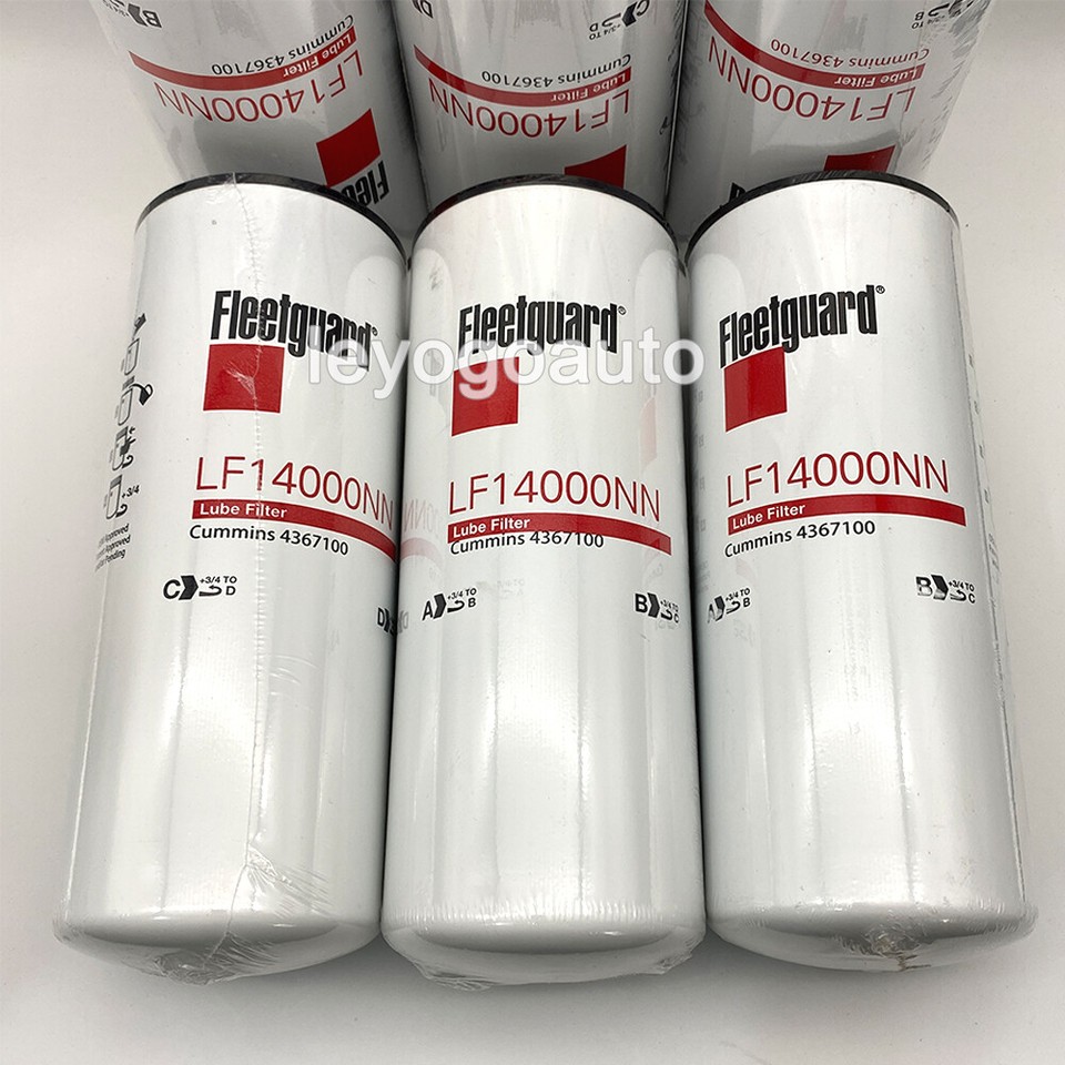 6 Pack Fleetguard LF14000NN Oil Filter Cummins ISX 4367100 NEW | eBay