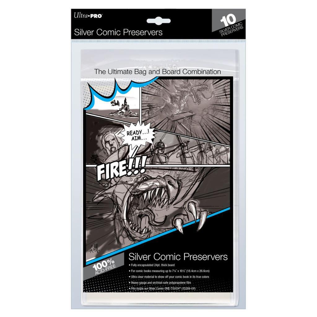 Ultra Pro Clear Comic Bags 10 Count Silver Size Preserver [NEW] Poly ...