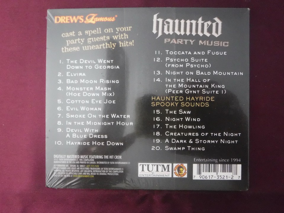 NEW SEALED! Drew's Famous Haunted Halloween Party Music Hit Crew CD ...