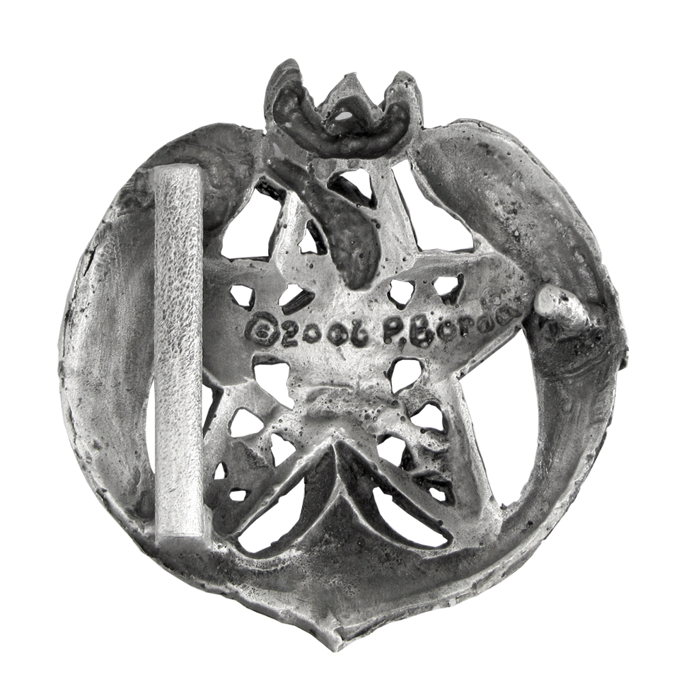Pewter Crescent Raven Pentacle Belt Buckle - Dryad Design Pentagram ...