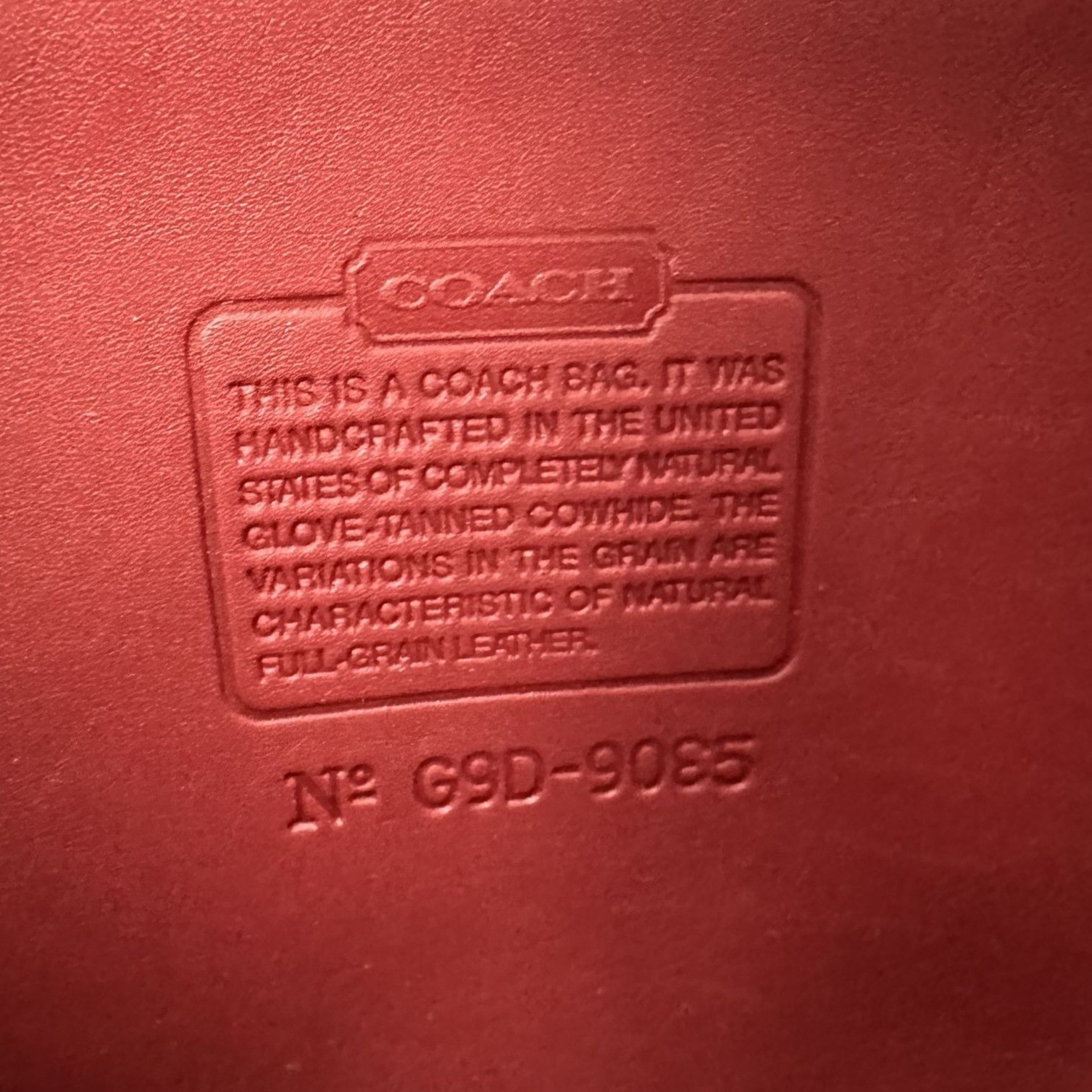 Vintage Coach 9035 Ergo Shopper Red Leather Shoulder Bag | eBay