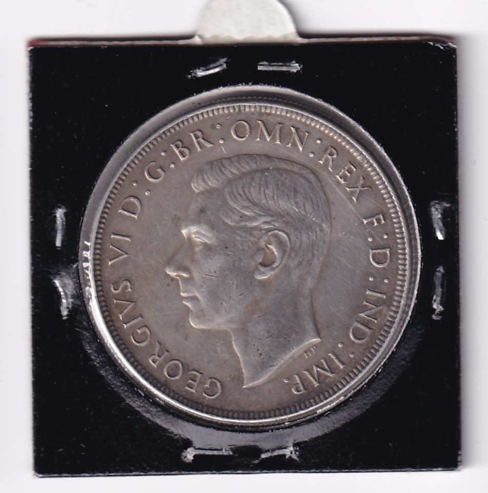 AUSTRALIAN: 1937 ONE CROWN GEORGE VI 92.5% SILVER COIN #2604 | eBay