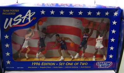 USA STARTING LINEUP BASKETBALL 1996 SET 1 OF 2 WITH POSTER FREE ...