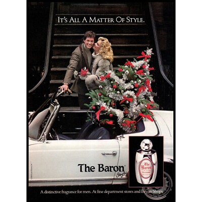 1987 The Baron Cologne Christmas Tree Mercedes Convertible Vintage ...