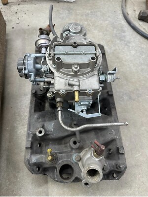 1987 Jeep 5.9 Intake Manifold W/ New Carburetor. | eBay