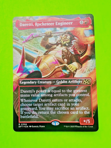 MTG Aetherdrift - Daretti, Rocketeer Engineer - Borderless - Foil | eBay