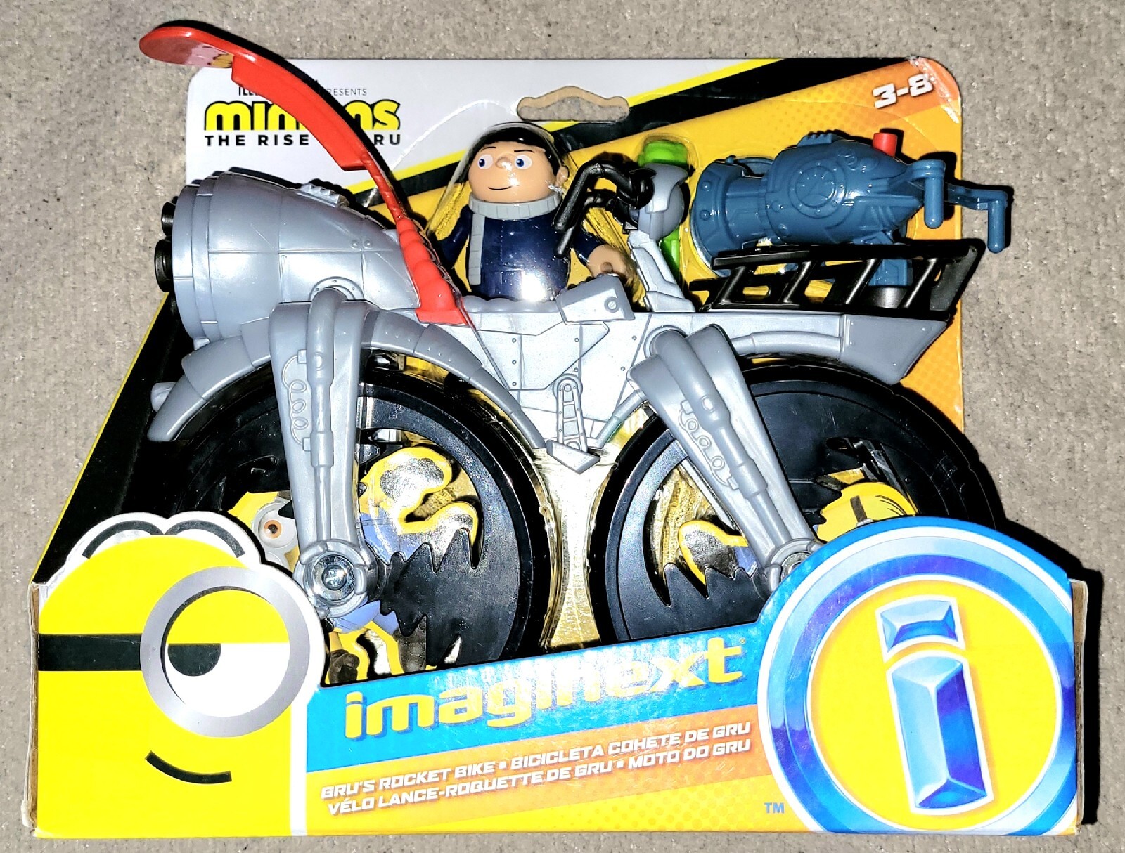 NIB Fisher-Price Imaginext Minions Gru's Rocket Bike & Set Launcher ...