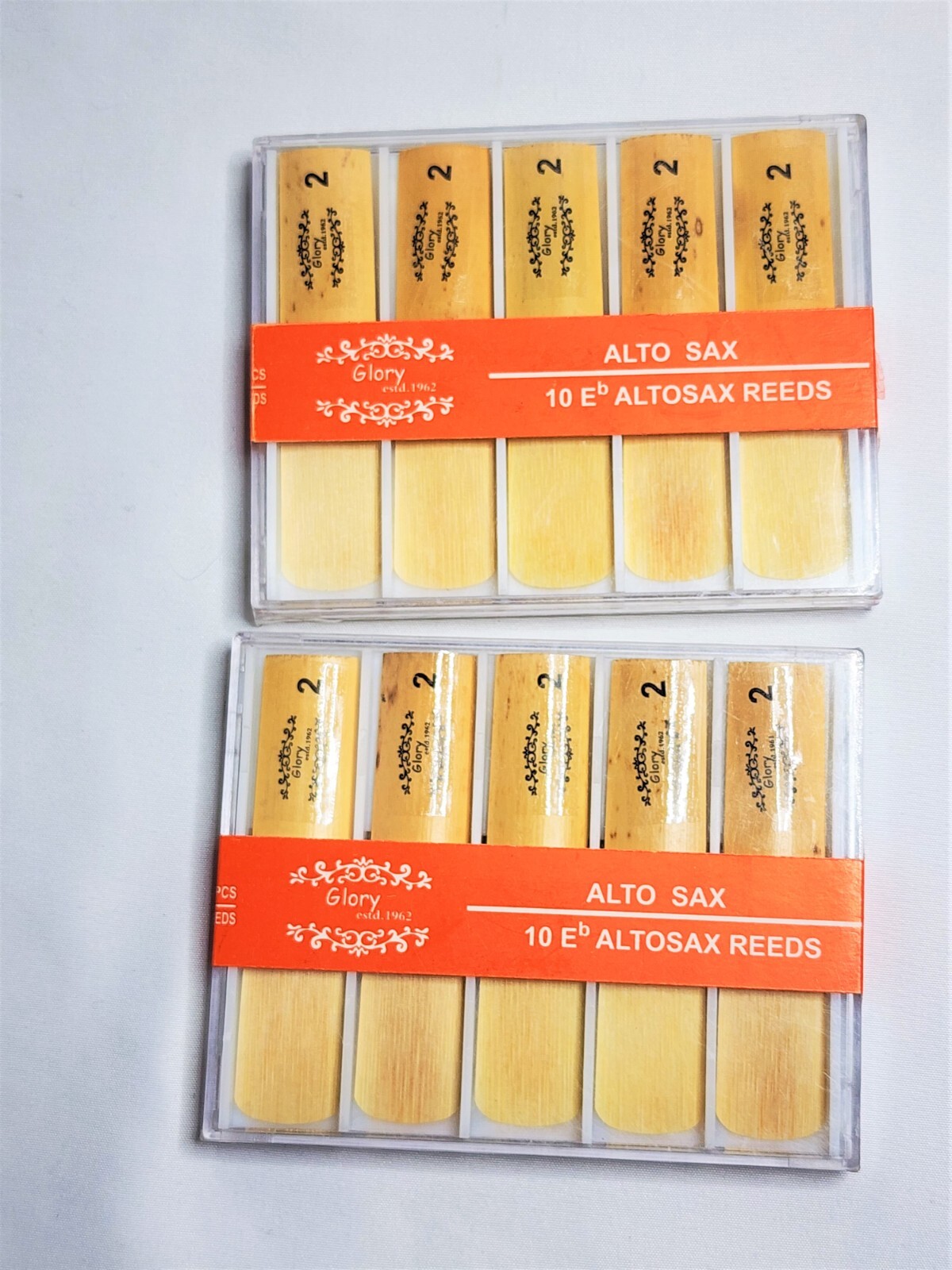 Glory Reeds Alto Saxophone Reed Size #2, Two Boxes of 10-Eb alto sax ...