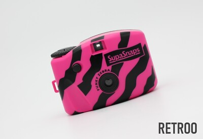 SupaSnaps Funky Zebra 126 Film Mini Camera P&S Collectable Street Photo ...
