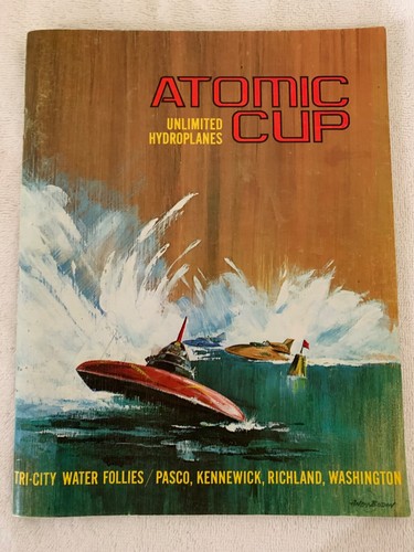 VINTAGE 1968 ATOMIC CUP TRI-CITIES WATER FOLLIES THIRD EVER HYDROPLANE ...