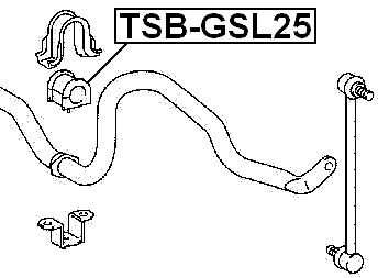 Front Stabilizer Bar Bush D26 Fits Lexus 48815-28130, 48815-28150 ...