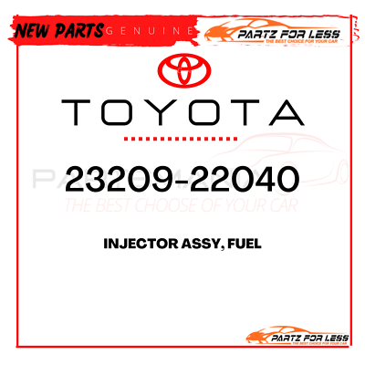 23209-22040 TOYOTA GENUINE INJECTOR ASSY, FUEL 2320922040 NEW OEM | eBay
