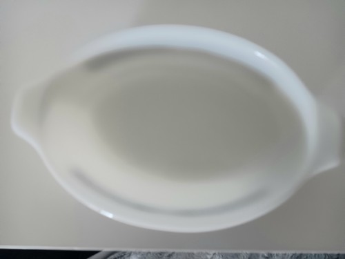 Pyrex Grecian Gray Floral Stripe Pixie 700 Au Gratin Dish 10 Oz White ...