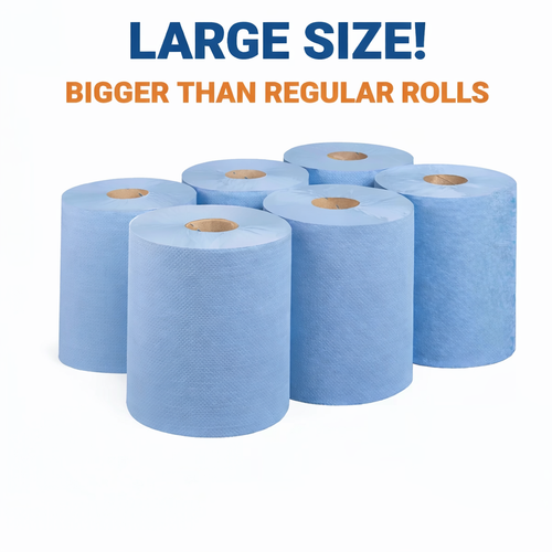 Blue rolls 12 Pack Blue Rolls BIGGER Centrefeed Blue Roll 2 Ply ...