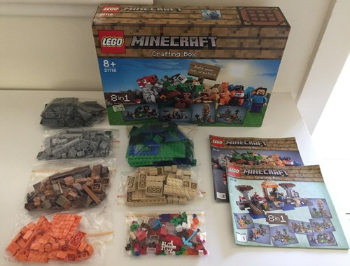 LEGO MINECRAFT 21116 ~ Crafting Box ~ 100% Complete Set + Instructions ...
