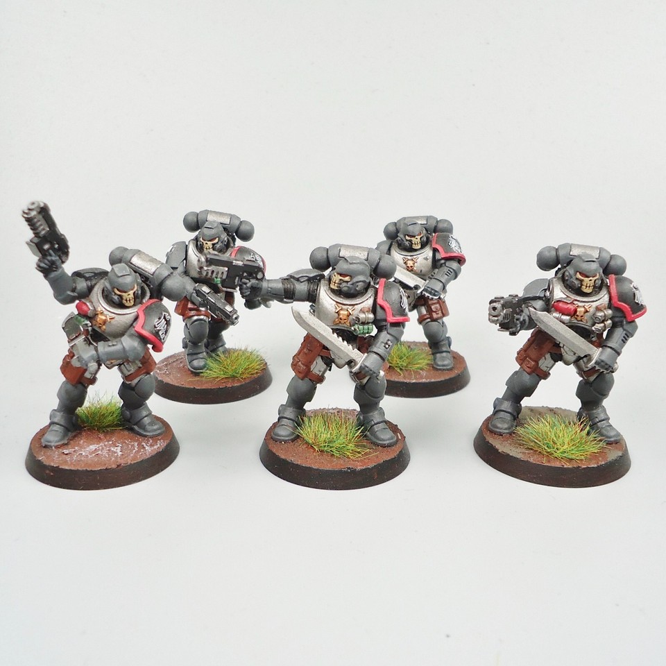 Space Marines Raven Guard Primaris Reivers x5 Painted - Warhammer 40k ...
