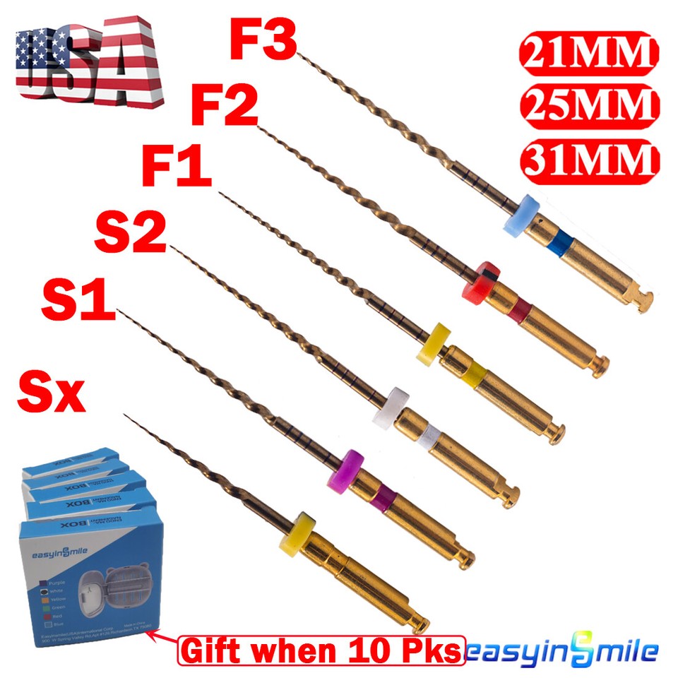 Dental Endodontic Rotary Files Endo Root Canal File X-Pro Gold Taper ...