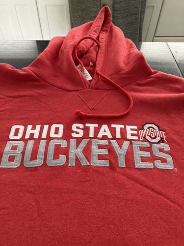MENS NCAA PRO EDGE OHIO STATE BUCKEYES HOODIE 2XL XXL RED NWT | eBay