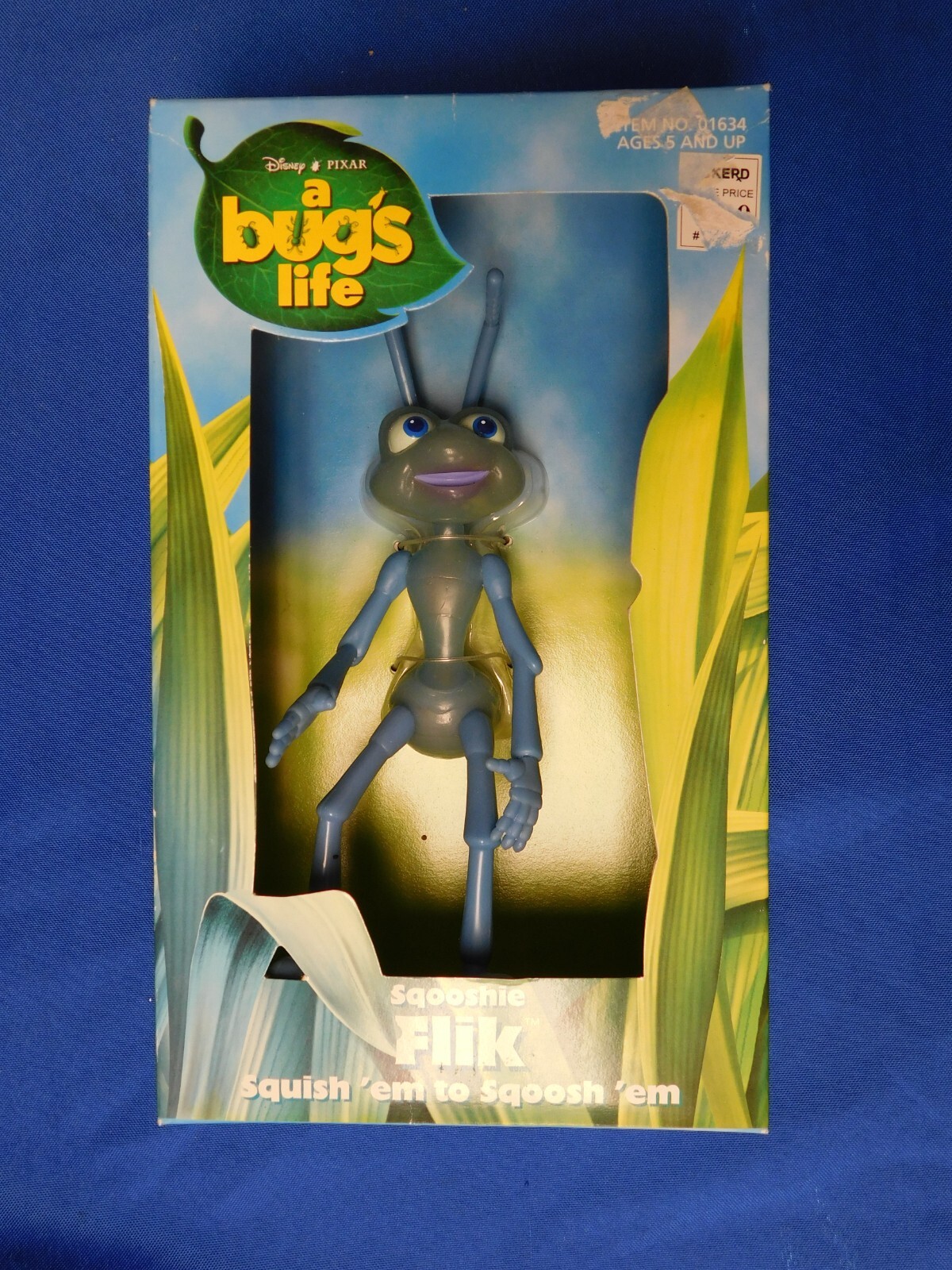 Vintage Disney A Bug's Life Flik Sqooshie Action Figure, Still in ...