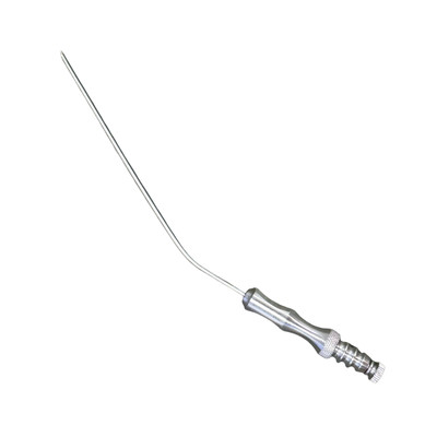Set of 5 Frazier (Adson) Suction Tube, 7" OL, Angled, WL 4.5", 2.6 mm/8 ...