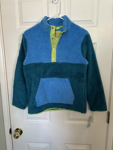 NEW CAT & JACK FAUX FUR soft & fuzzy JACKET Teal/bright Blue Boys Size ...