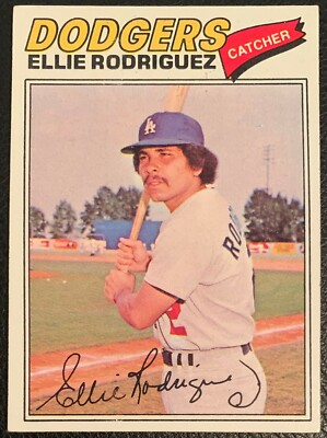 1977 TOPPS ELLIE RODRIGUEZ LOS ANGELES DODGERS #448 EX/NM | eBay