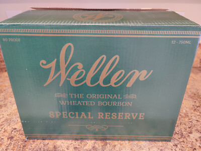 W.L. Weller Special Reserve green label bourbon whiskey WSR box case ...