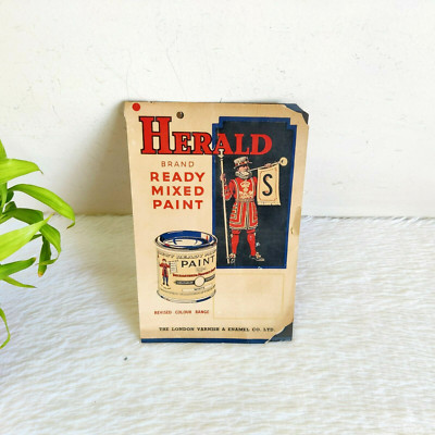 1930s Vintage The London Varnish Enamel Herald Ready Mixed Paint ...