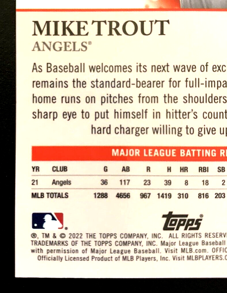 2022 Topps Pristine MIKE TROUT Superfractor Card (No. 1) #1/1! | eBay