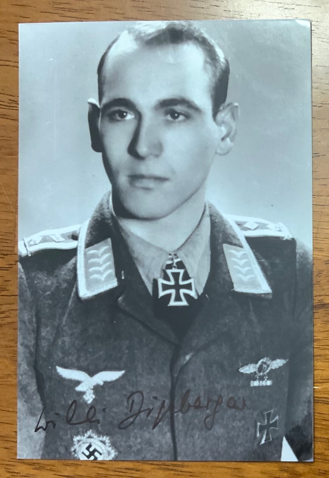 WWII German Luftwaffe Bomber Wilhelm Dipberger Knights Cross Signed ...