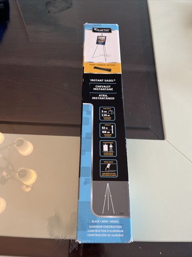 Quartet Instant Easel 63" Tall Supports 5 lbs Tripod Base, Display ...
