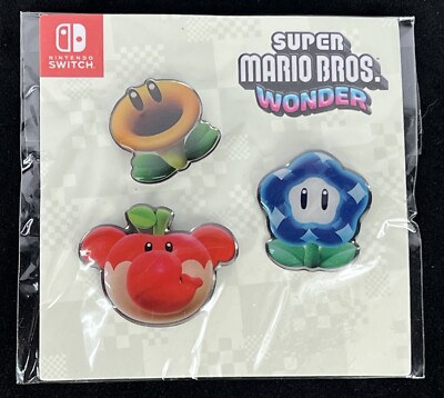 Set of 3 Nintendo Switch Super Mario Bros Wonder Pins - New | eBay ...