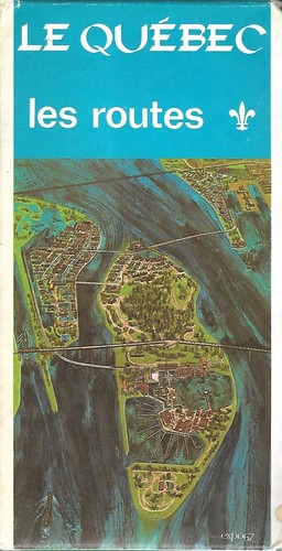 1967 QUEBEC Official Highway Road Map Montreal Expo Sherbrooke Trois ...